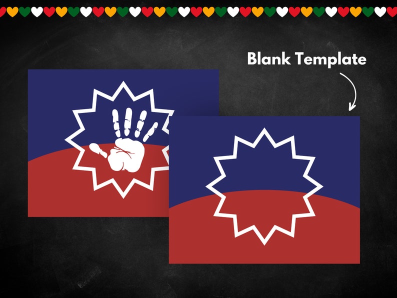 Juneteenth Flag Handprint Art for Kids, Black History Handprint Art ...