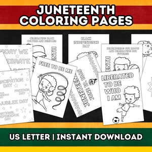 Celebrate Juneteenth Coloring Book for Kids, Juneteenth Activity, Black ...