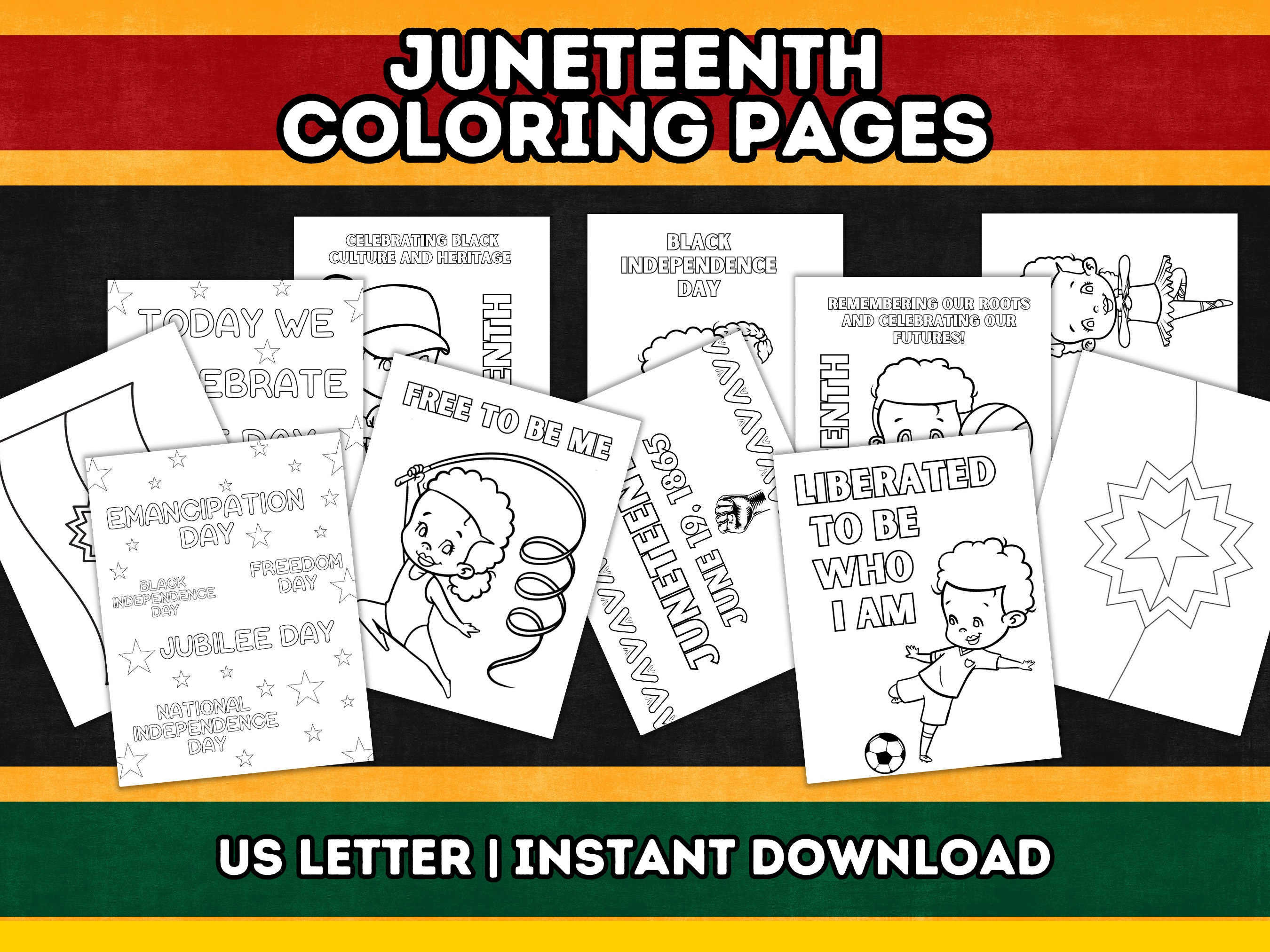 Celebrate Juneteenth Coloring Book for Kids, Juneteenth Activity, Black ...