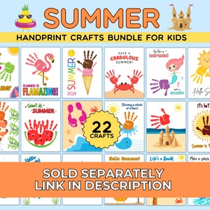 Ice Cream Cone Summer Handprint Craft, Summer Art Project for Kids ...