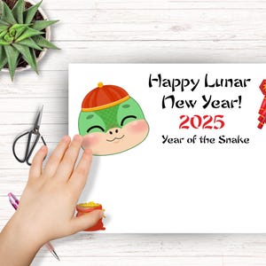 Chinese New Year Handprint Craft, Lunar New Year Handprint Art, Year of ...
