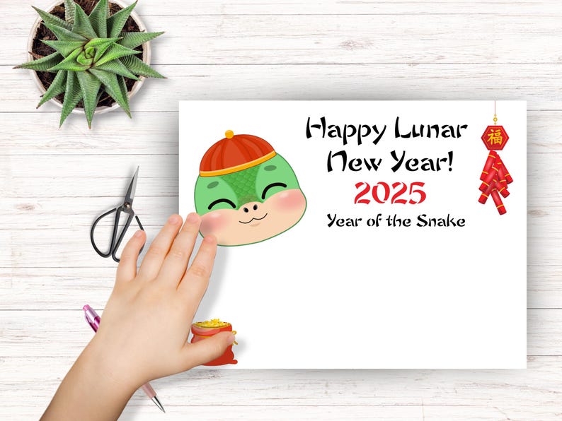 Chinese New Year Handprint Craft, Lunar New Year Handprint Art, Year of ...