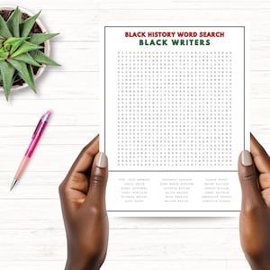 Black History Games Word Search Puzzle Bundle, Black History Trivia ...