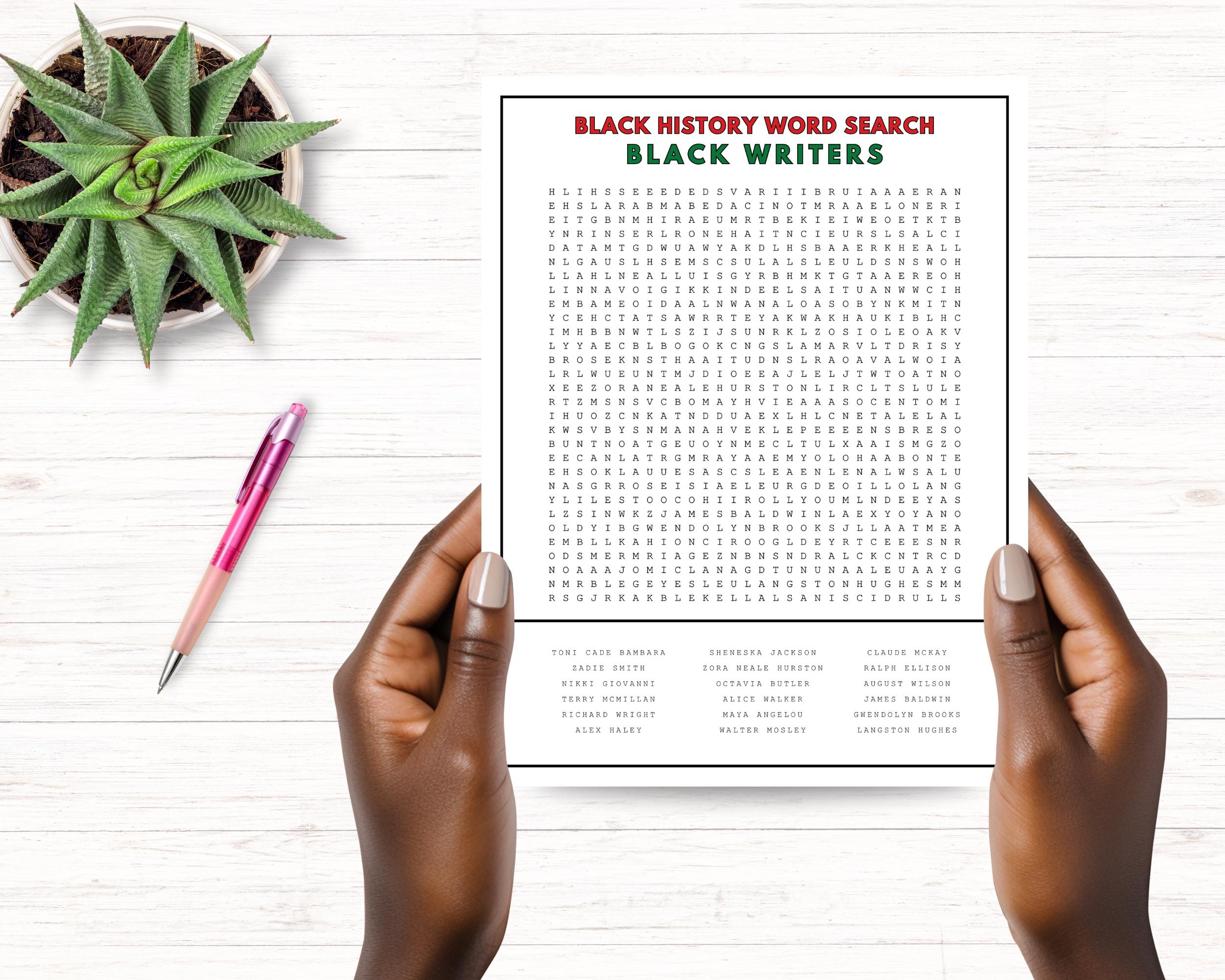 Black History Games Word Search Puzzle Bundle, Black History Trivia ...