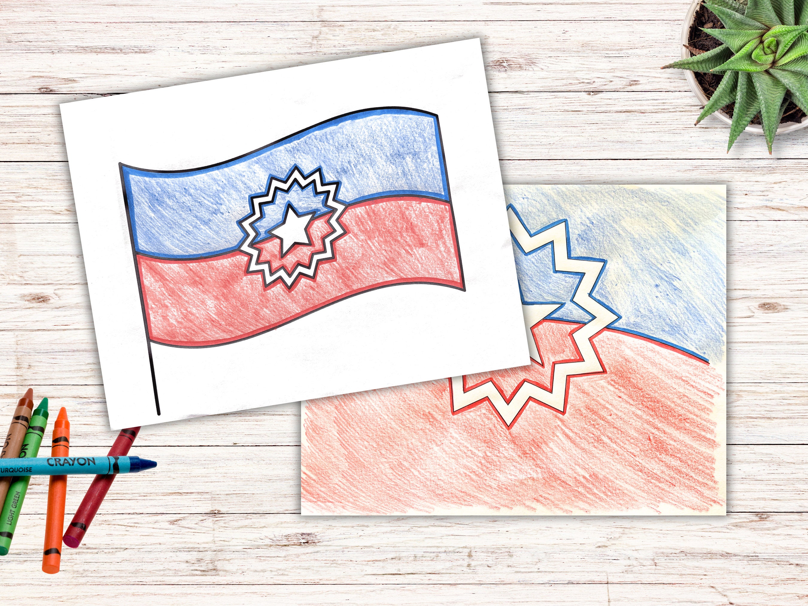 Juneteenth Flag Coloring Page for Kids, Black History Coloring Book ...