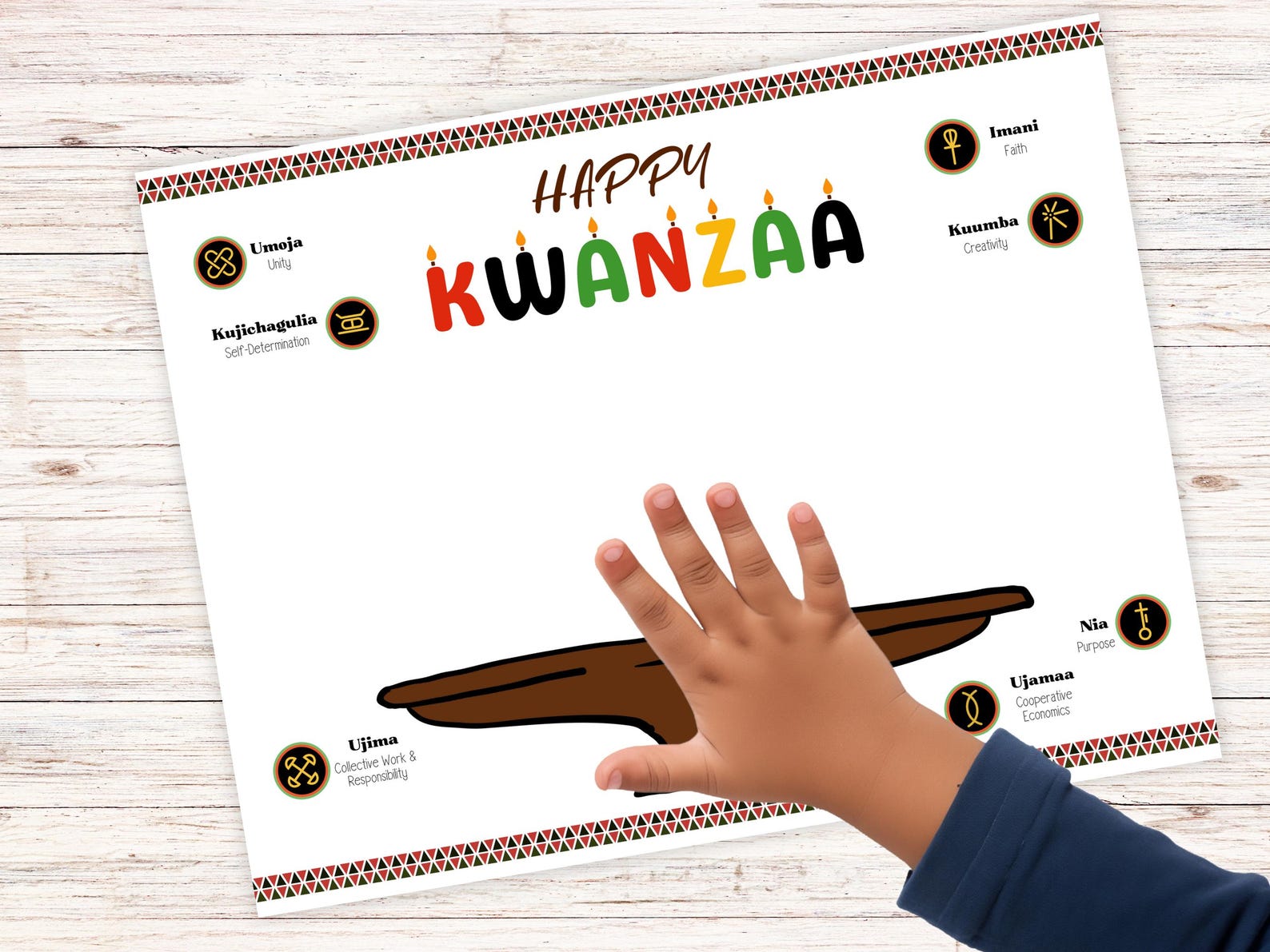 Kwanzaa Handprint Art for Kids, Kwanzaa Handprint Art, Kwanzaa Craft ...