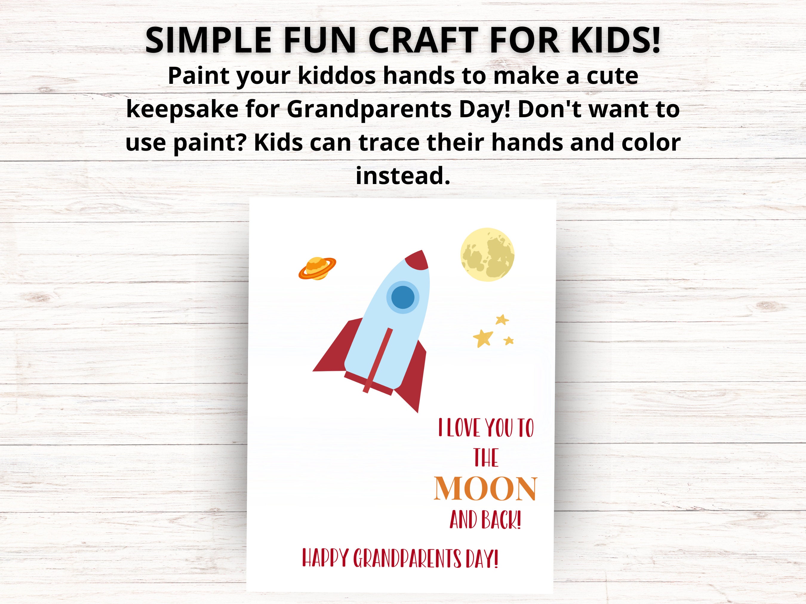 Grandparents Day Handprint Craft, Grandparents Day Art, Grandparents ...