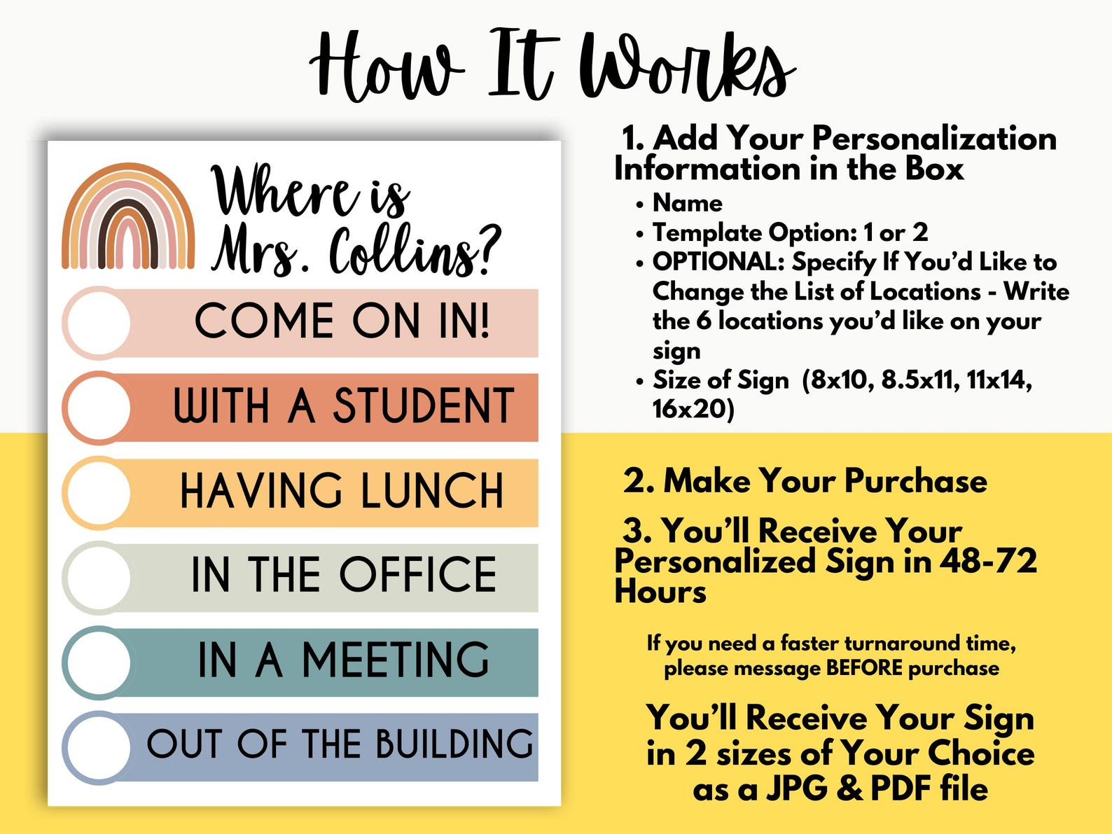 Personalized School Counselor Door Sign, Where is the Guidance ...