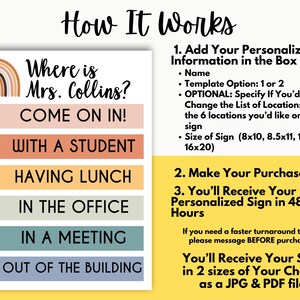 Personalized School Counselor Door Sign, Where is the Guidance ...