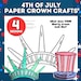 4th of July Paper Crown Craft for Kids, Independence Day Headband Craft ...