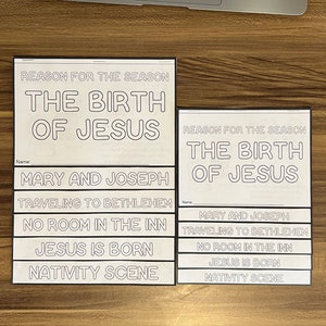 Nativity Story Birth of Jesus Sunday School Crafts Kids Bible Story ...