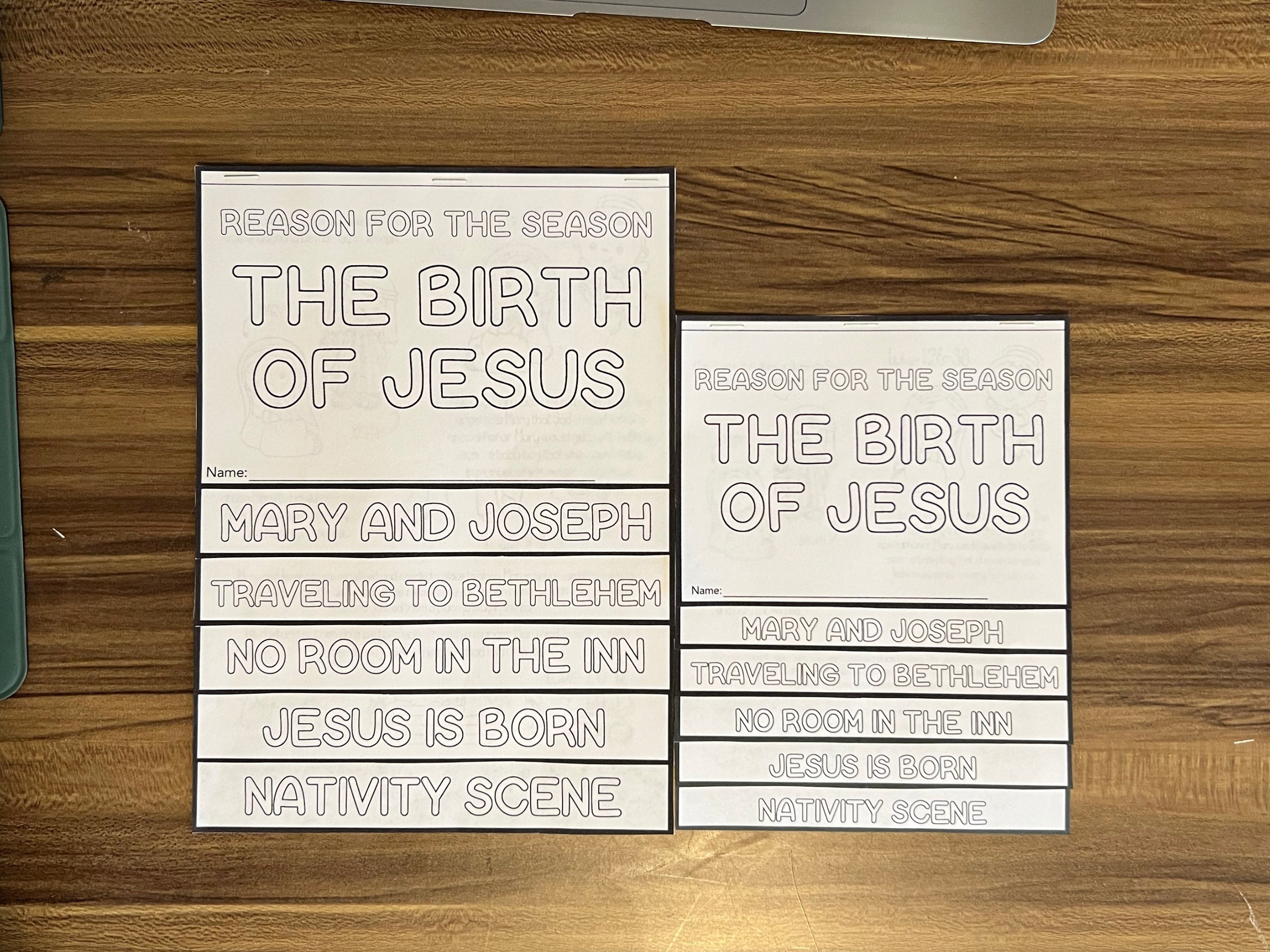 Nativity Story Birth of Jesus Sunday School Crafts Kids Bible Story ...