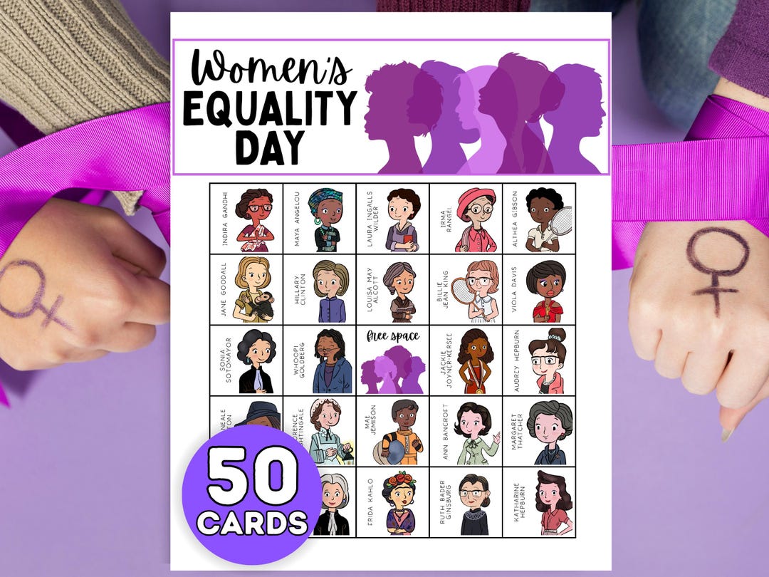 Womens Equality Day Bingo, Women's History Month Bingo Game, Womens Day ...