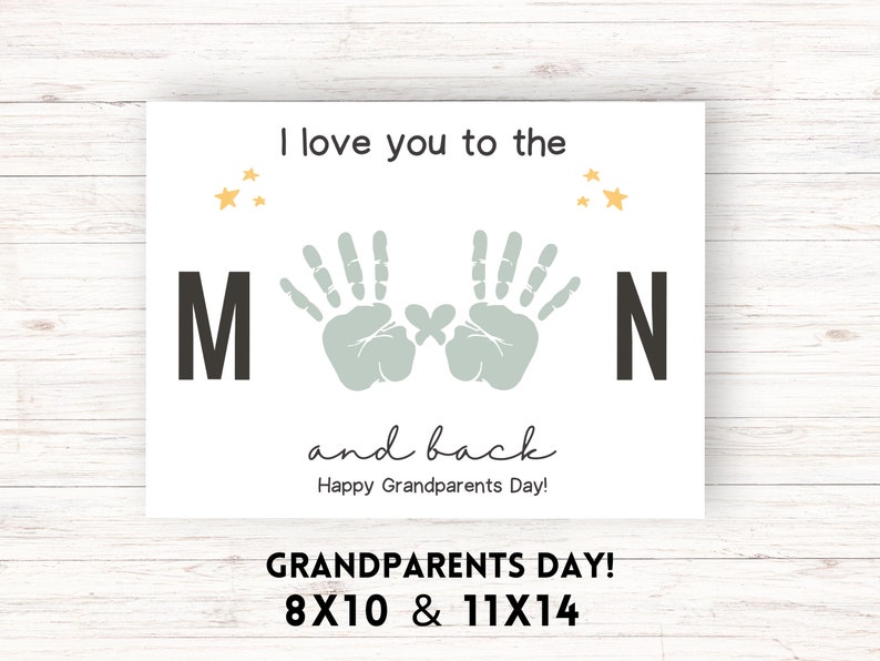 Grandparents Day Handprint Craft Grandparents Day Art - Etsy