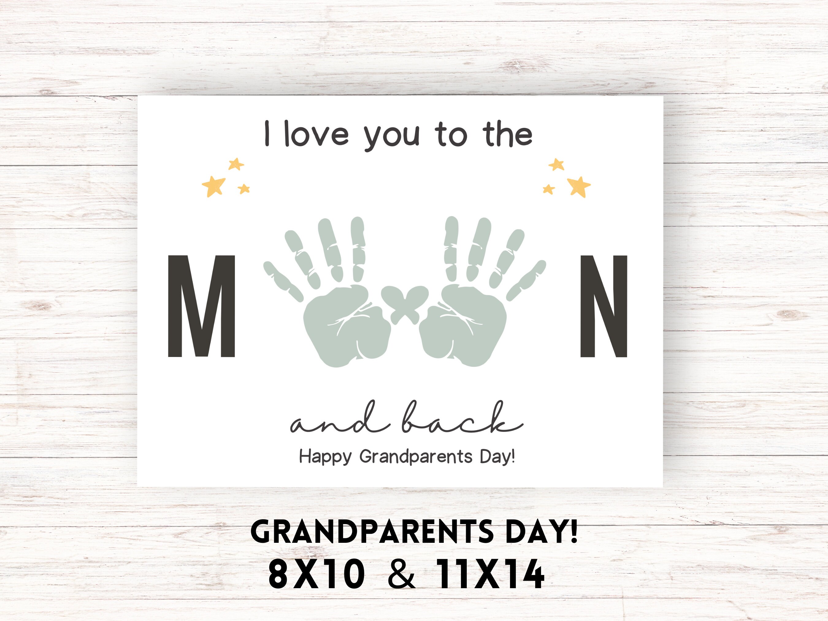 Grandparents Day Handprint Craft, Grandparents Day Art, Grandparents ...