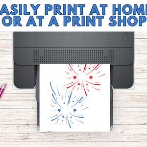 4th of July Handprint Art Craft, Firework Handprint Art for Toddler ...