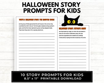 Roll a Story Writing Prompts October Monsters Halloween - Etsy