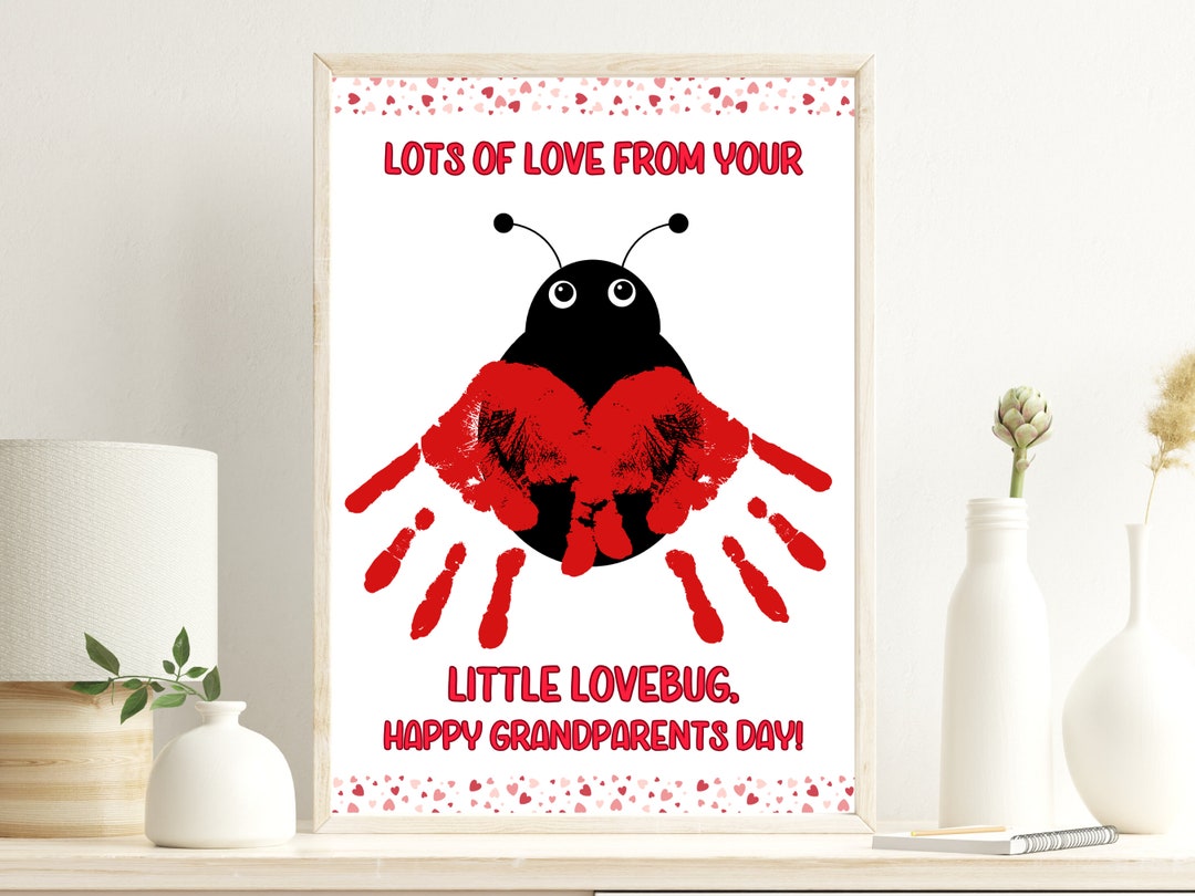 Grandparents Day Handprint Craft, Grandparents Day Art, Grandparents ...