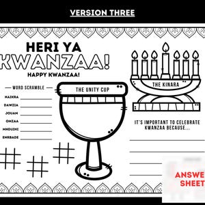 Kwanzaa Kids Coloring and Activities Pages, Printable Kwanzaa Kids ...