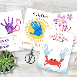 Summer Handprint Craft for Kids Printable Summer Art for Kids Handprint ...