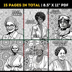 Black History Month Coloring Pages, Adult Coloring Pages, Classroom ...