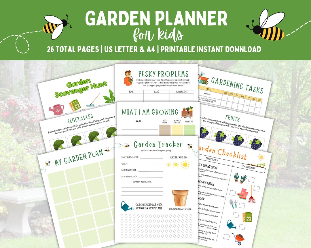 Garden Planner for Kids, Homeschool Gardening Curriculum, Garden Unit ...