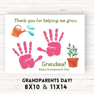 Grandparents Day Handprint Craft, Grandparents Day Art, Grandparents ...