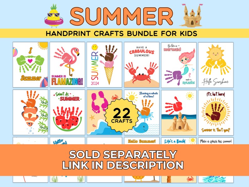 Whale Handprint Art | Printable Summer Art for Kids | Ocean Handprint ...