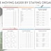 Moving Checklist, PCS Binder, Moving Binder, Moving Printable, Moving ...
