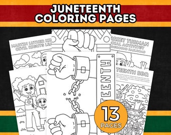 Celebrate Juneteenth Coloring Book for Kids, Juneteenth Activity, Black ...