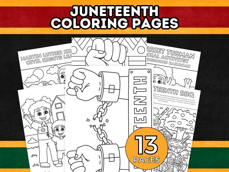 Celebrate Juneteenth Coloring Book for Kids, Juneteenth Activity, Black ...