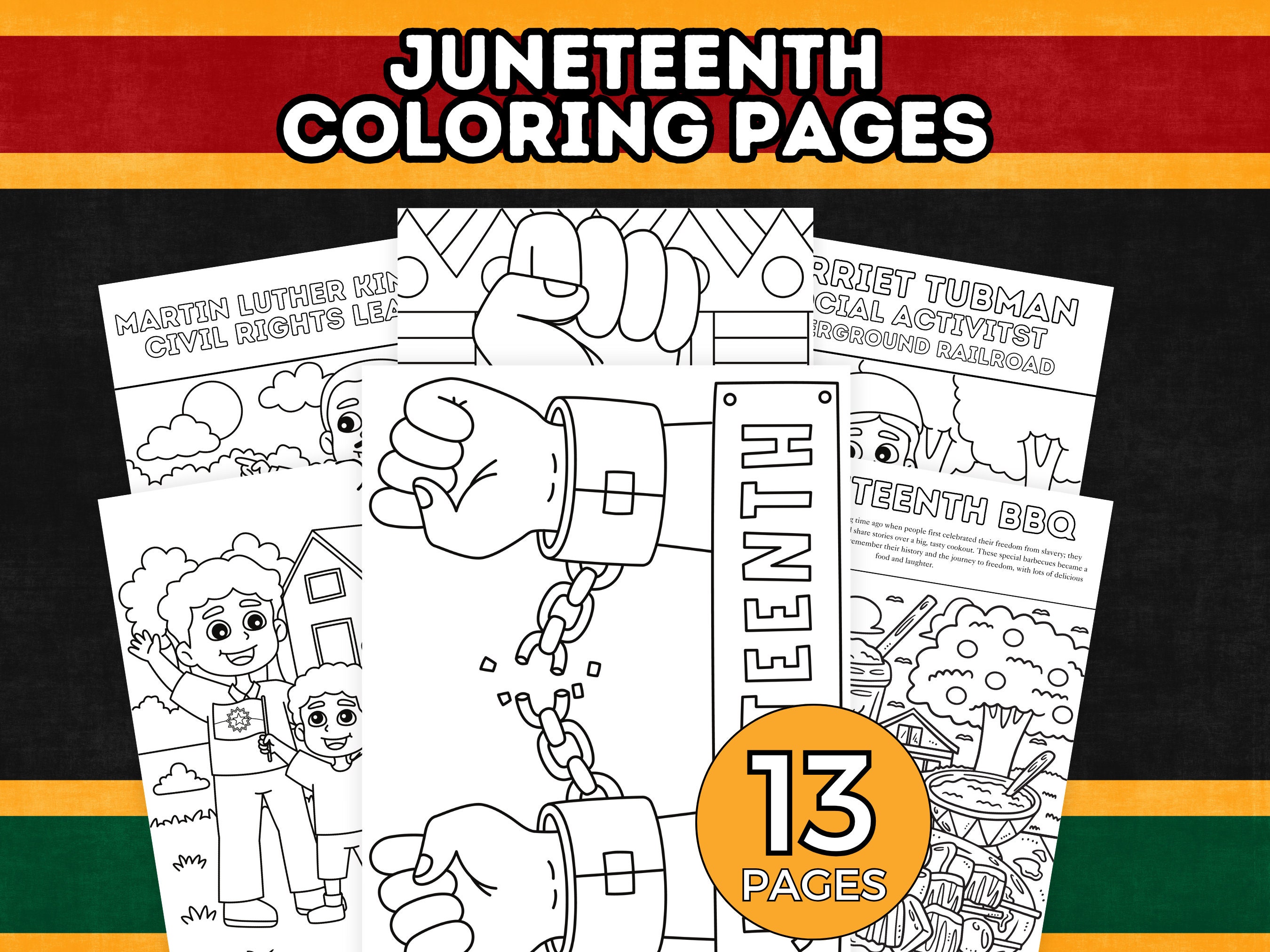 Celebrate Juneteenth Coloring Book for Kids, Juneteenth Activity, Black ...