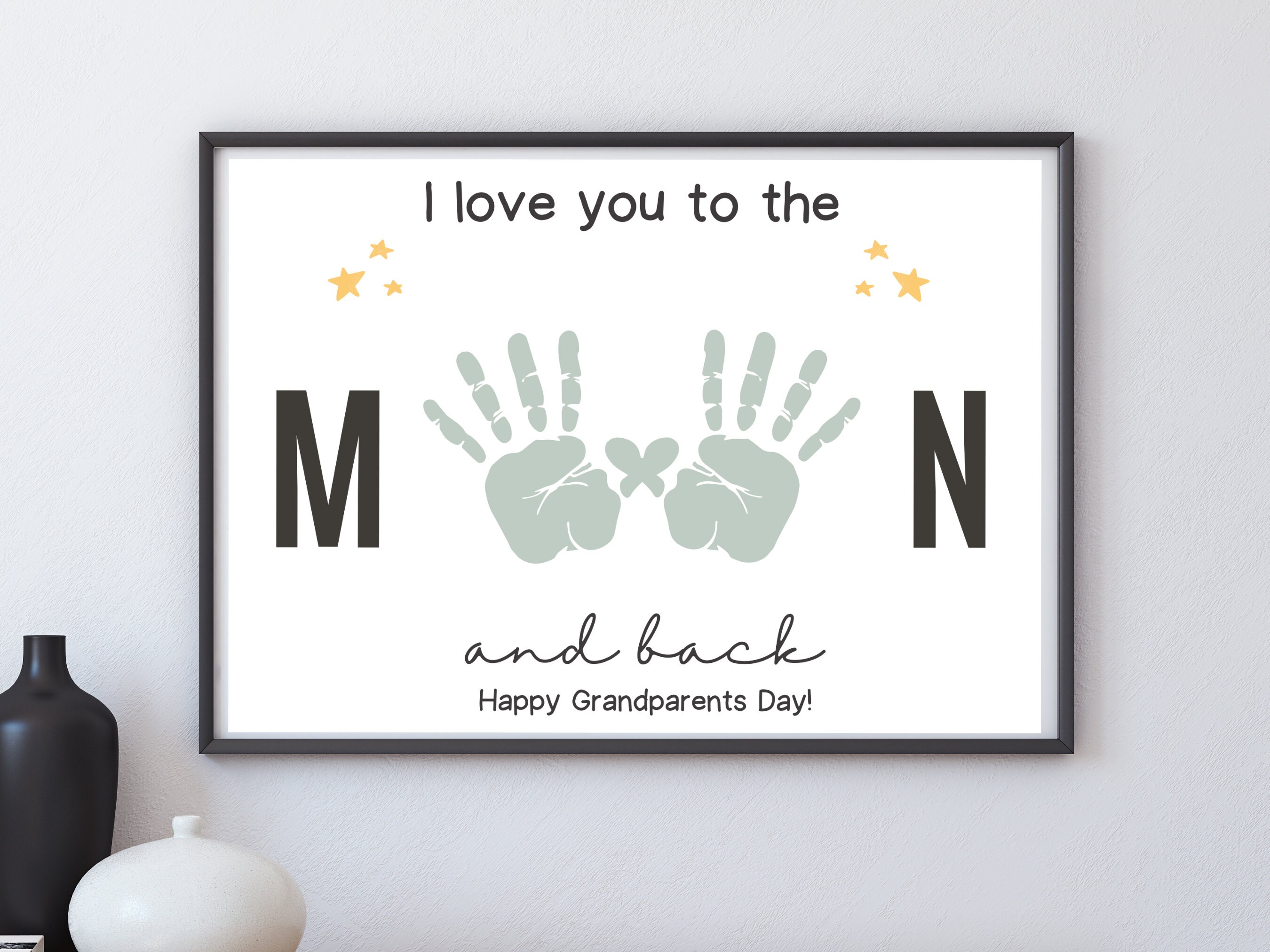 Grandparents Day Handprint Craft, Grandparents Day Art, Grandparents ...