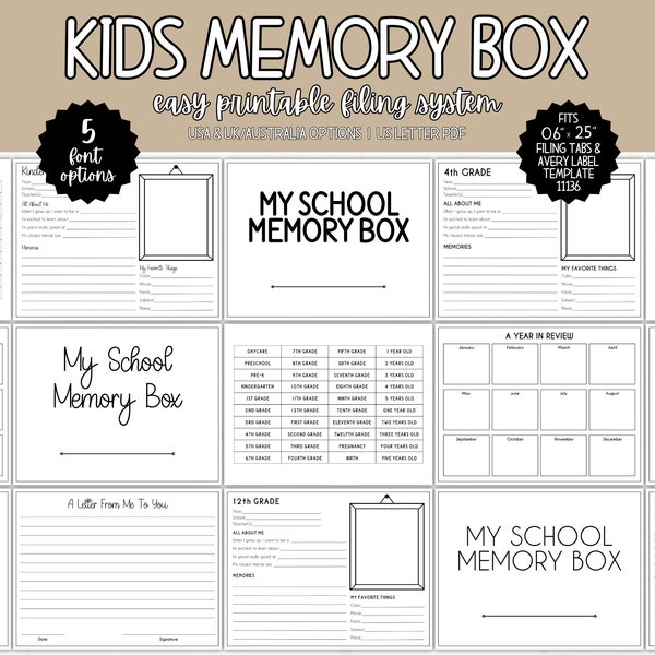 Memory Box - Etsy