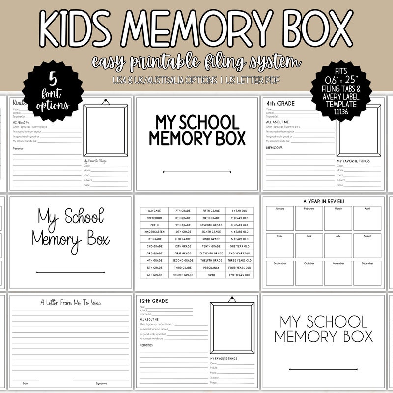 Memory Box - Etsy