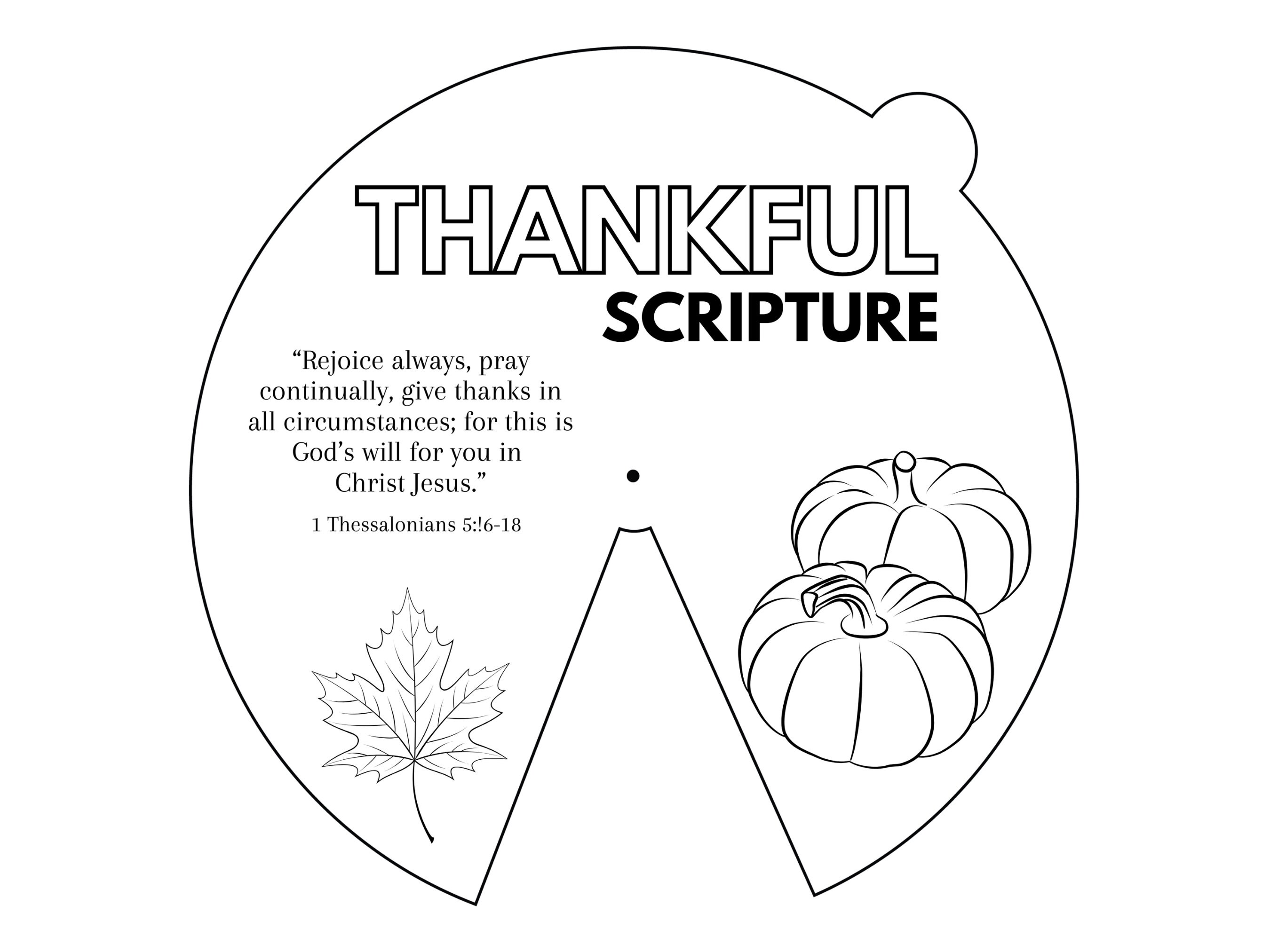 Thankful Scripture Coloring Wheel Memory Game Printable Bible Lesson ...
