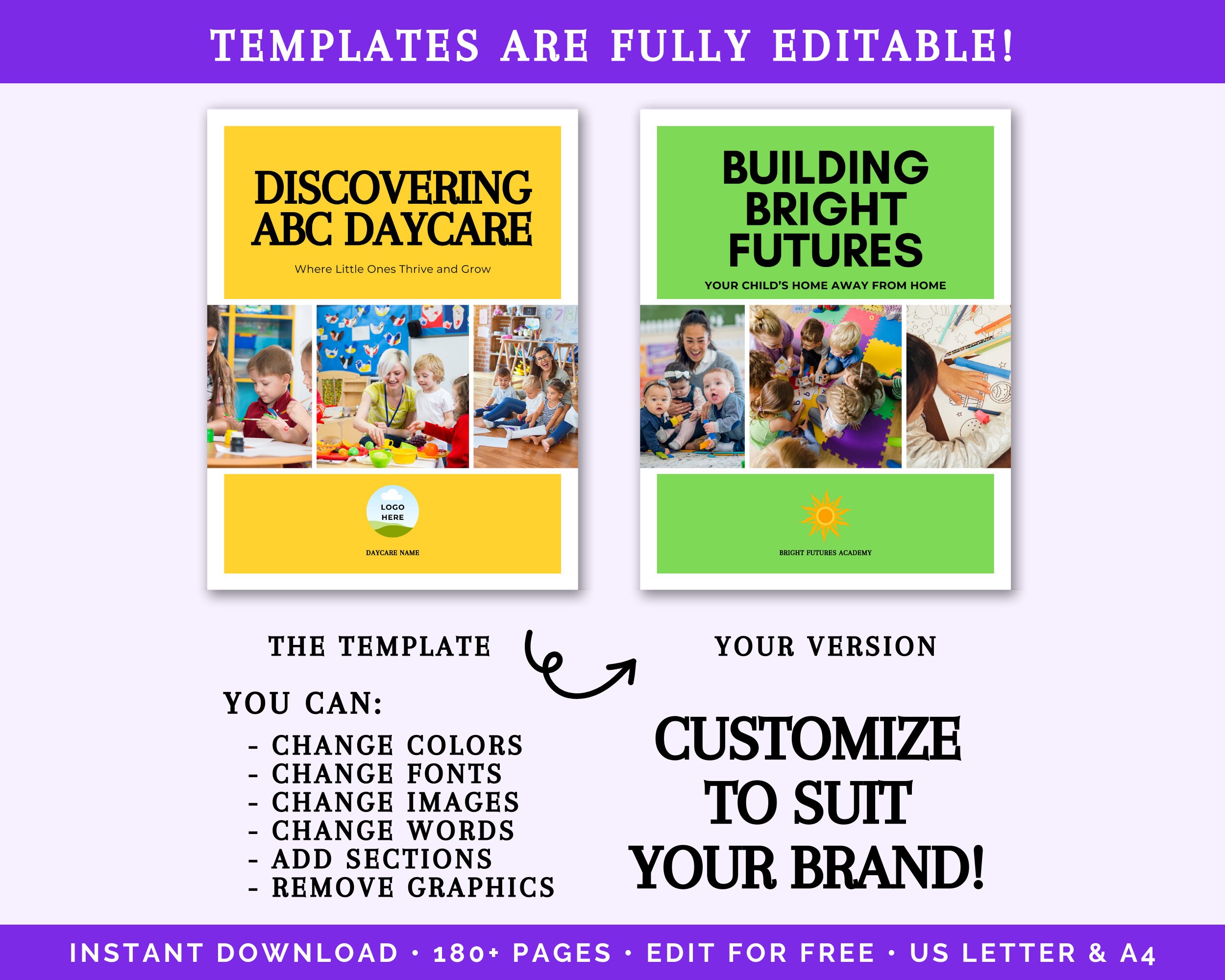 Opening a Home Daycare Starter Kit, Daycare Forms, Childcare Forms ...