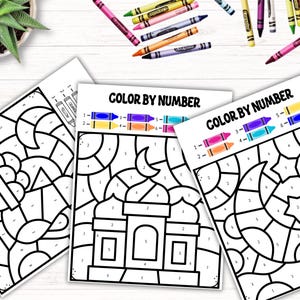 Ramadan Activities, Ramadan Color by Number, Ramadan Coloring Pages ...