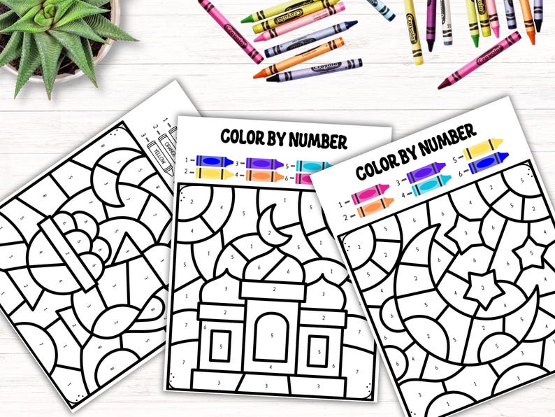 Ramadan Activities, Ramadan Color by Number, Ramadan Coloring Pages ...