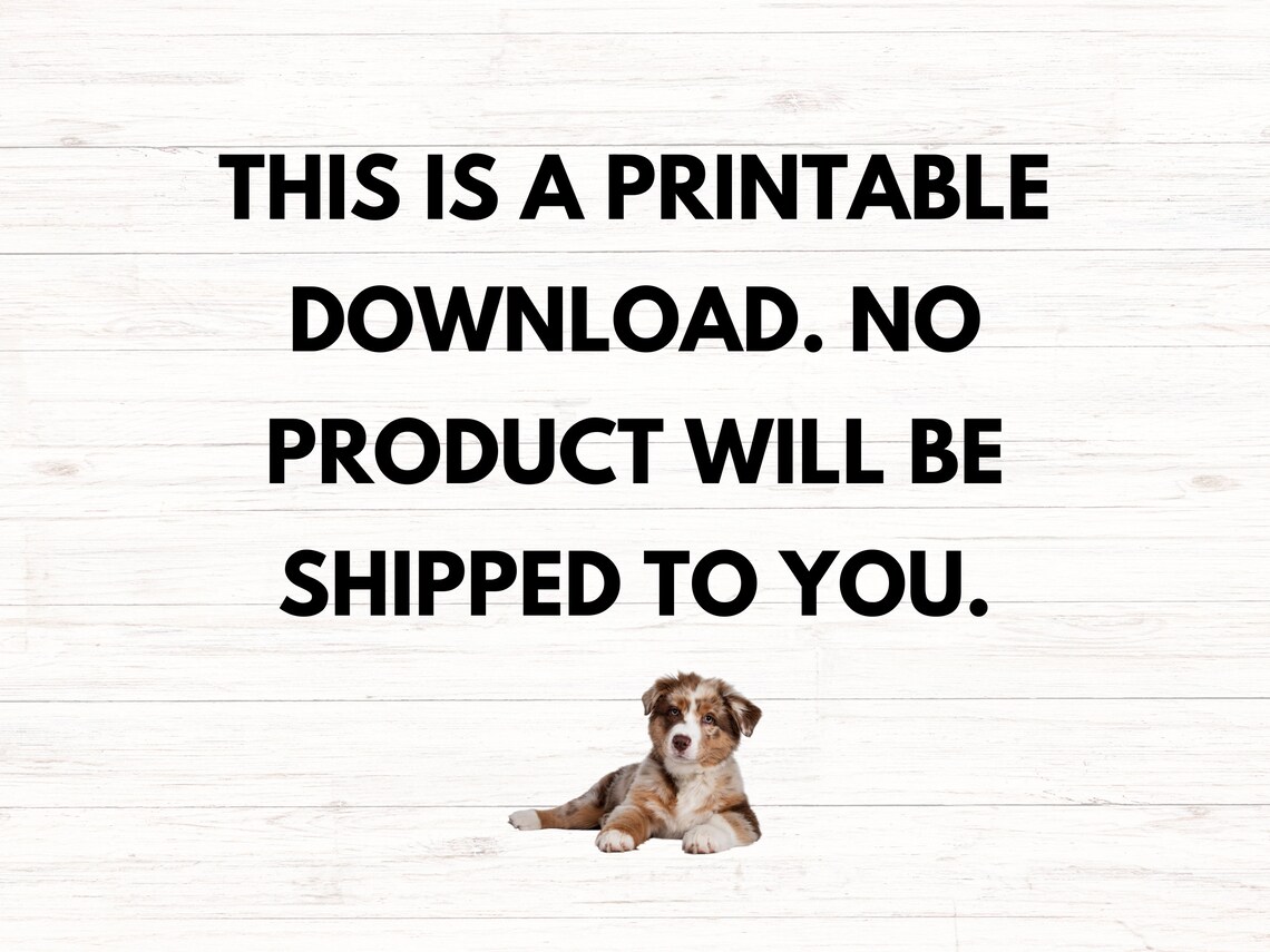 Puppy Bill of Sale Form, Puppy Deposit Receipt, Puppy Contract, Dog ...