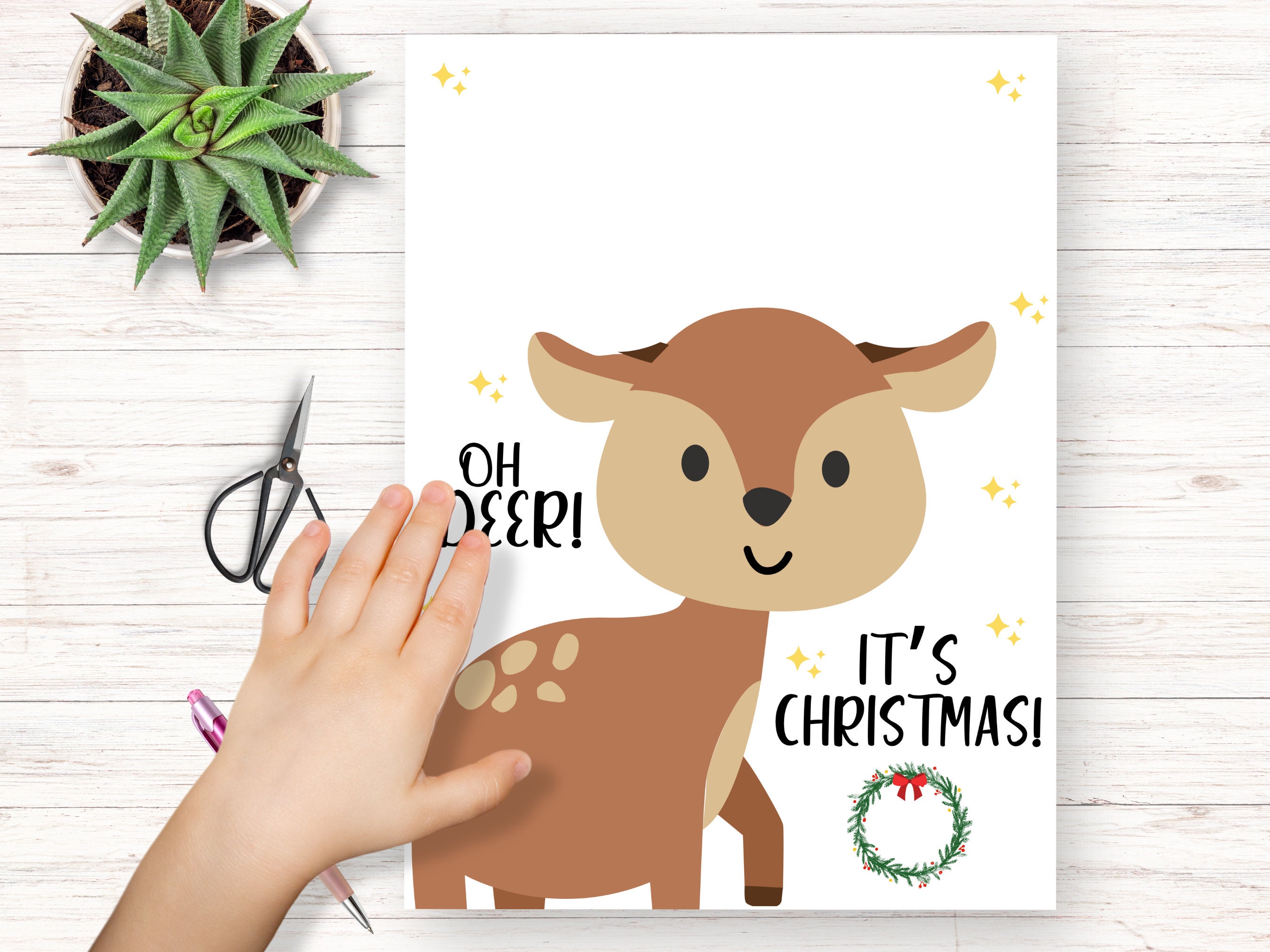 Oh Deer Handprint Footprint Art Craft Holiday Handprint Art - Etsy