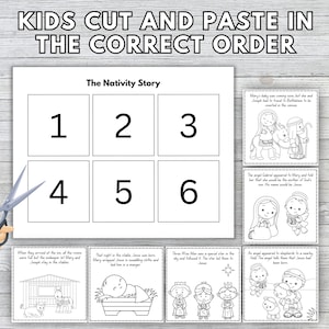 Nativity Story Activity Printable Bible Lesson Kids Crafts Bible Lesson ...