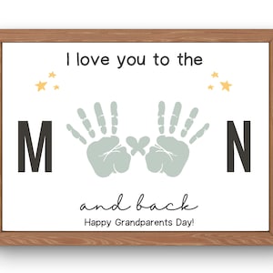 Grandparents Day Handprint Craft, Grandparents Day Art, Grandparents ...