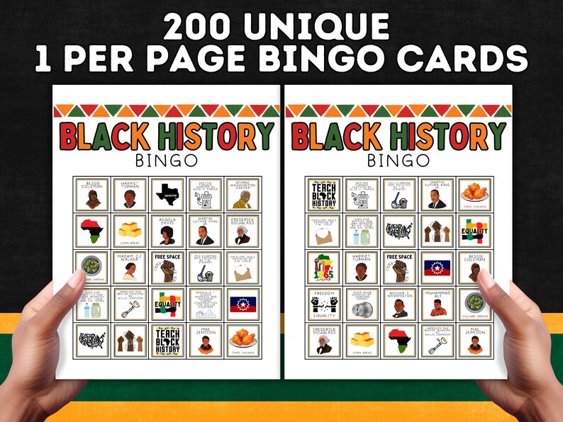 Black History Bingo, Printable Black History Month Activities ...
