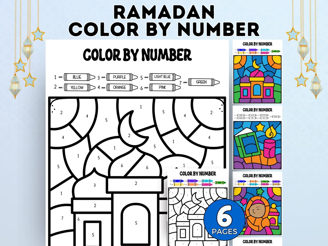 Ramadan Activities, Ramadan Color by Number, Ramadan Coloring Pages ...