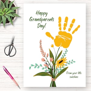Grandparents Day Handprint Craft, Grandparents Day Art, Grandparents ...
