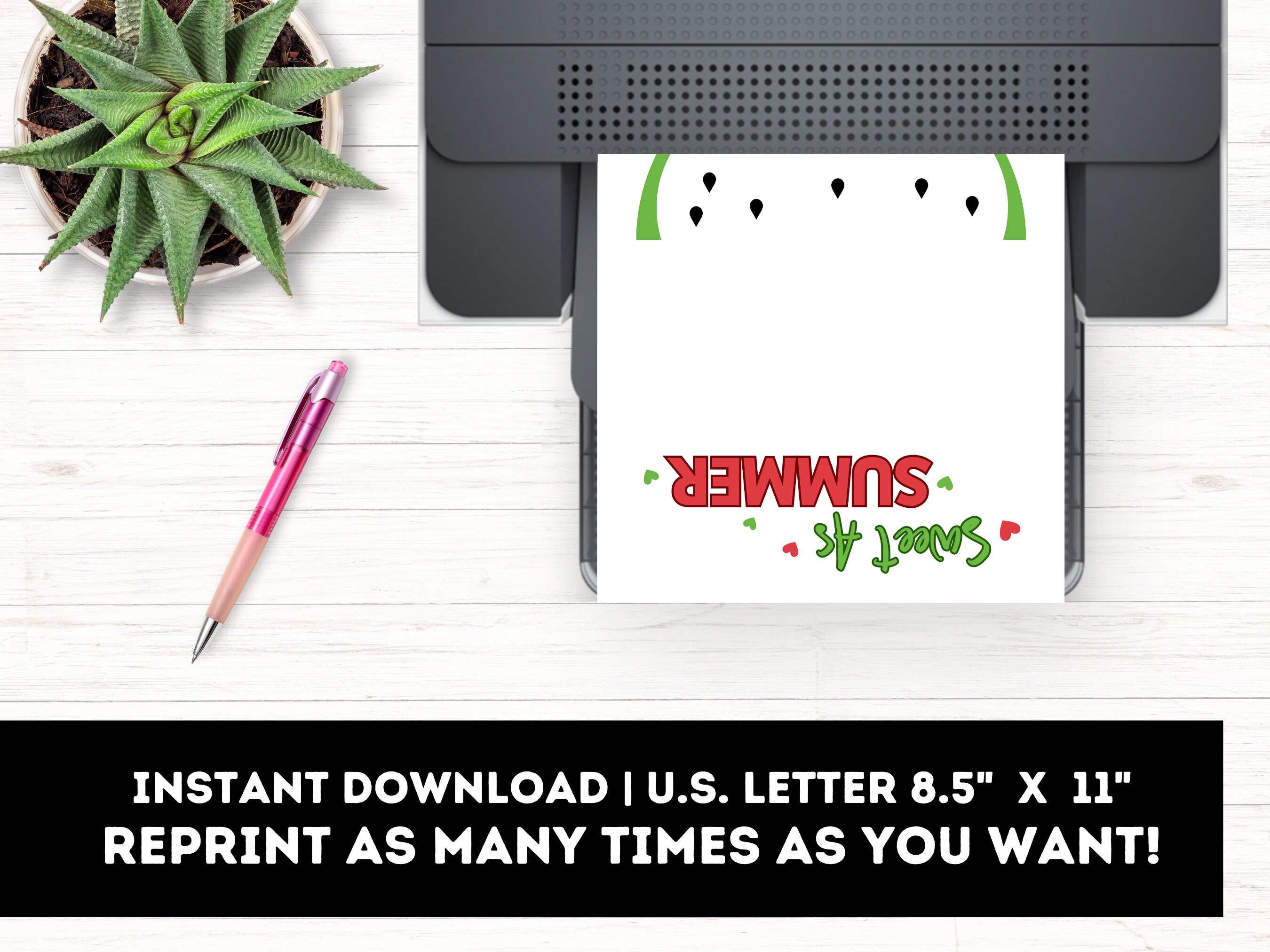 Watermelon Handprint Art, Printable Summer Handprint Craft for Kids ...