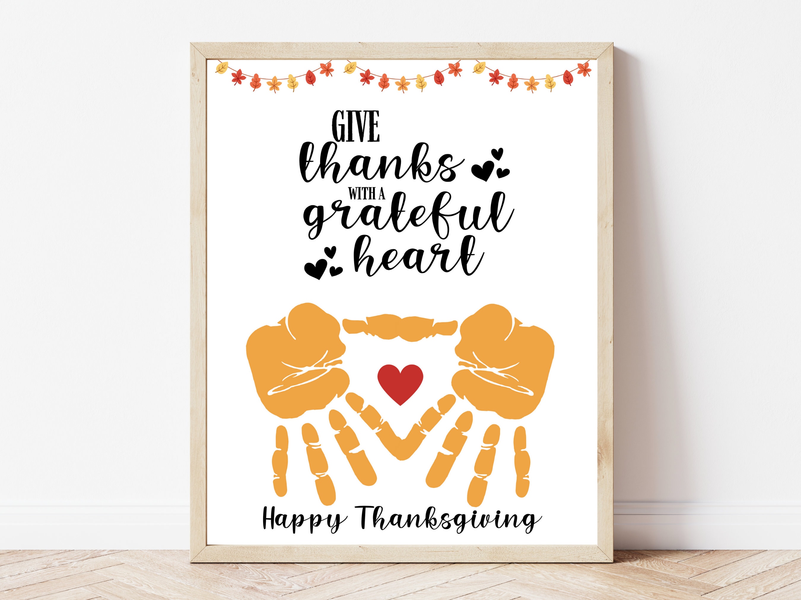Grateful Handprint Art, Thanksgiving Handprint Craft Art, Daycare Craft ...