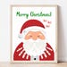 Santa Handprint Craft, Christmas Handprint Art, Christmas Crafts for ...
