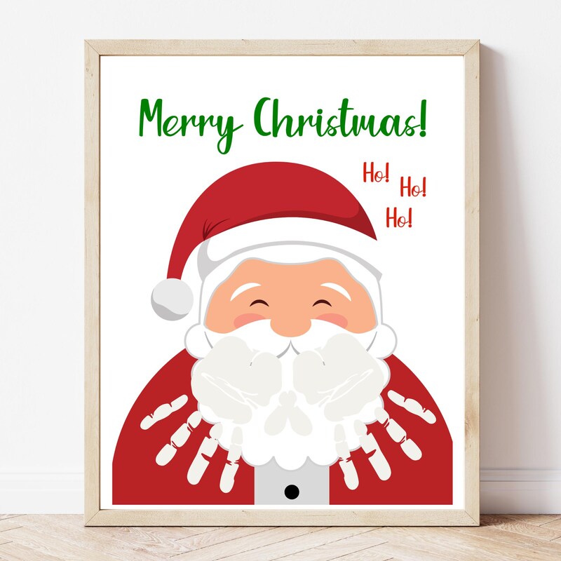 Santa Handprint - Etsy